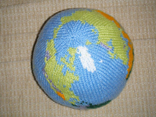 My world is knitting! My little knitted world for my colleague :) : r ...