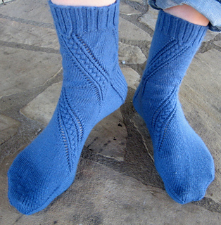 Ravelry: Braided Swirl Socks pattern by Emily Wood