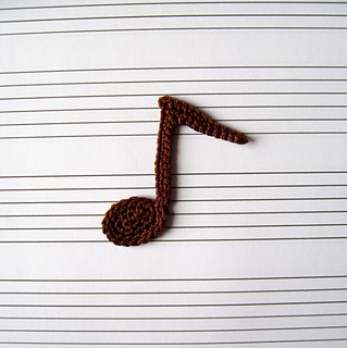 Ravelry: Musical Notes Crochet Pattern pattern by GoldenLucyCrafts