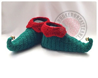 Ravelry: Curly Toes Elf Slipper Shoes pattern by Ling Ryan