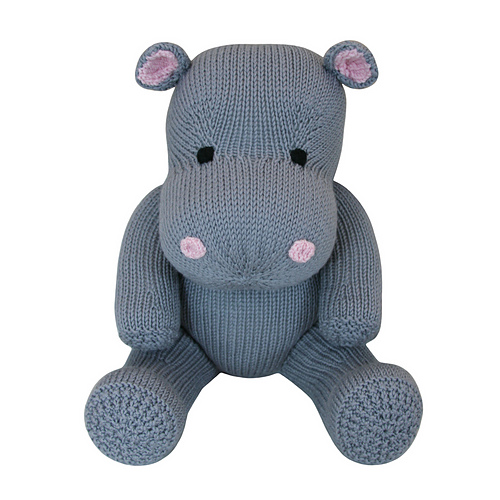 I just finished my first hippopotamus! Pattern is Hippo by Knitables ...