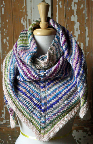 Ravelry: Noro Striped Shawl pattern by Leslie North