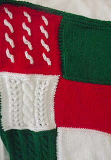 Ravelry: A Christmas Cable and Lace Blanket pattern by Mary Edwards