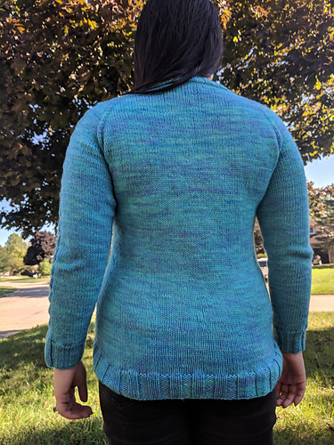 Just in time for Fall! Modified Brick sweater with hand-dyed yarn. : r ...