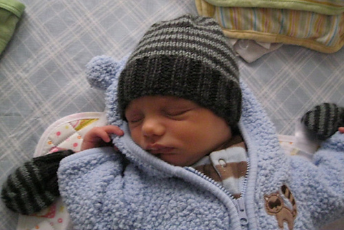 The smallest hat I've ever made! Christmas present for my new nephew ...