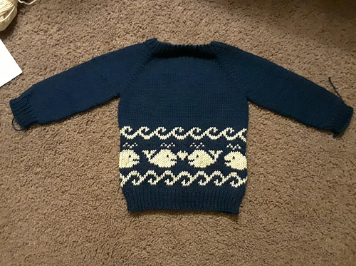 Finally finished my first ever sweater! Save the Baby Whales by ...