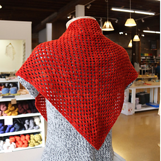 Ravelry: Half Granny Square Shawl pattern by Cleo Malone