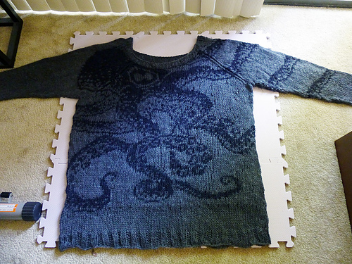 My Ridiculous Octopus Sweater is finally finished! : r/knitting