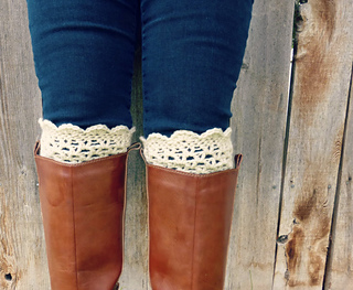 Ravelry: Lacy Patterned Boot Cuffs pattern by domestic bliss squared