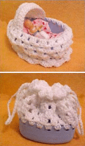 Ravelry: Crocheted Baby Cradle Purse pattern by Harlean Greathouse