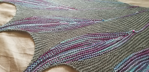 Finally finished the Dreambird shawl and had the perfect weather to ...