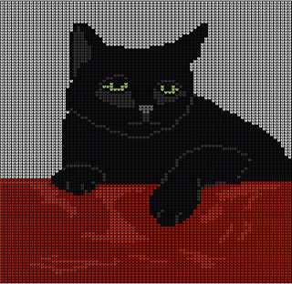 Ravelry: Black cat intarsia knitting pattern pattern by irene court