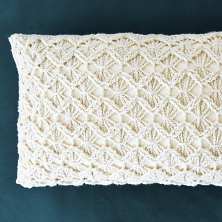 Ravelry: Crochet Macramé Lumbar Pillow pattern by Erin Black