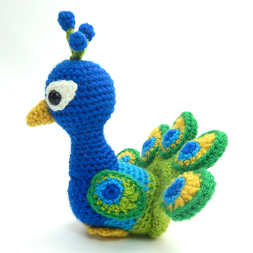 Peacock for my daughter : r/crochet