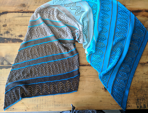 After months sitting at 70% complete, I finally finished my Inara Wrap ...