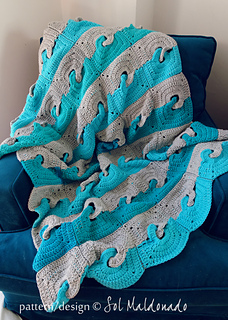 Ravelry: Granny square Waves pattern by Sol Maldonado