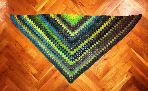 Ravelry: Crochet V-Stitch Shawl Tutorial pattern by bobwilson123