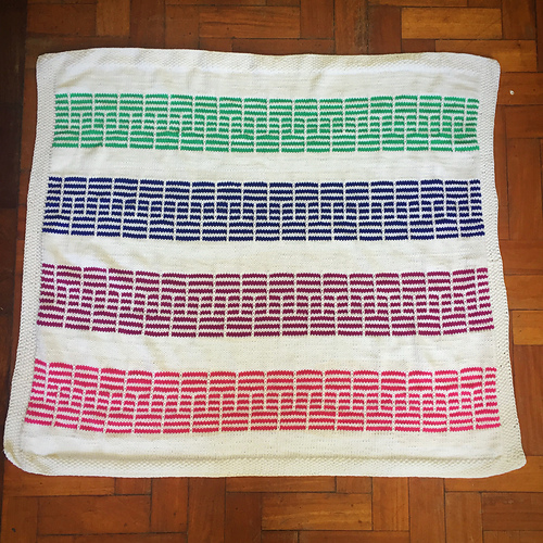 bb blanket! [FO] : r/knitting